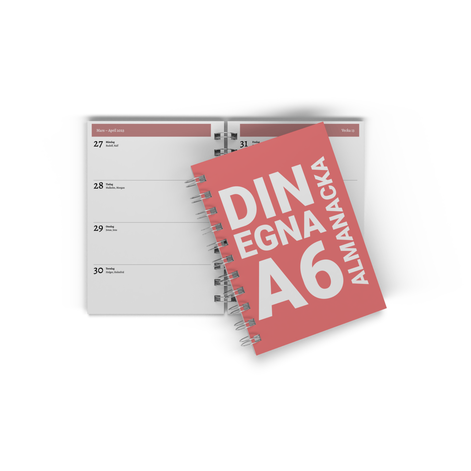 Min personliga almanacka A6 - Snabb leverans - Använd egna bilder ...