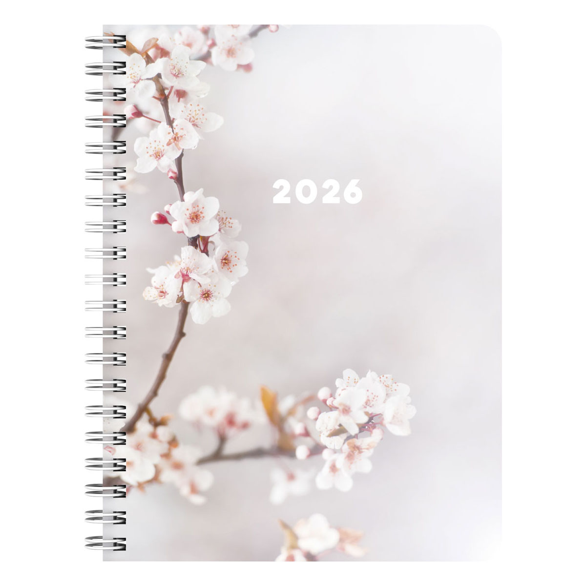 Almanacka A6 Cherry 2026 | Elegant omslag och dotted inlaga