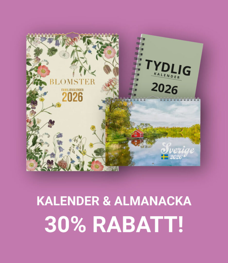 Kalenderspecialisten | Kalender & Almanacka 2026 | Snabb leverans